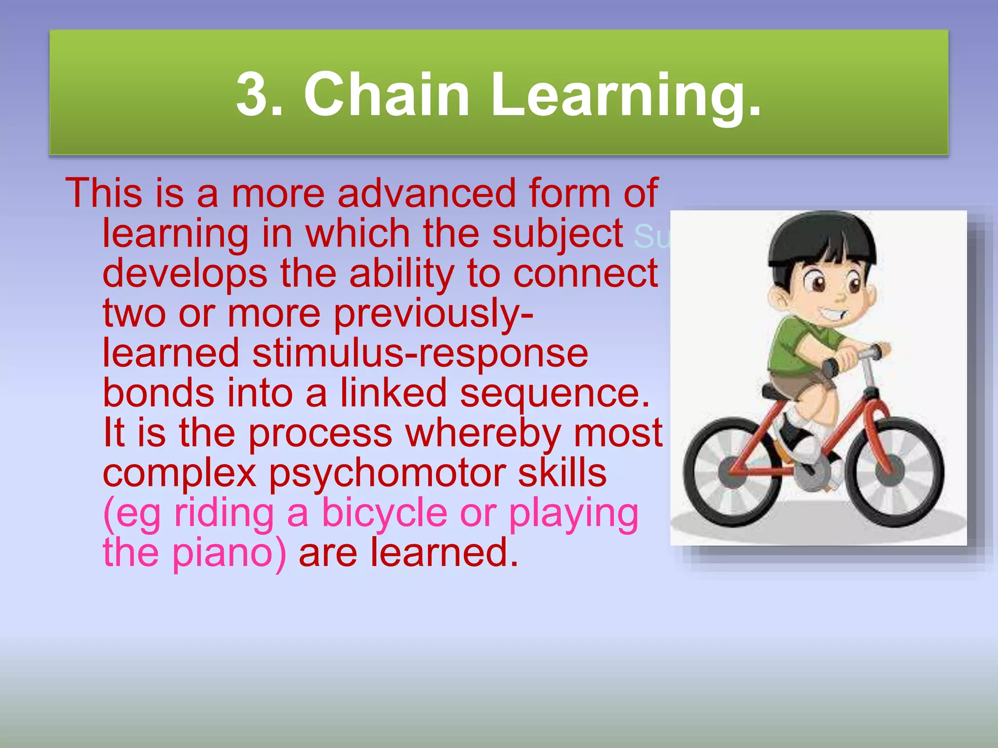 Gagne’s Hierarchy of Learning – Eight types of learning | PPTX