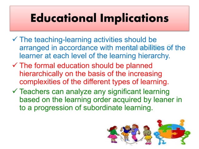 Gagne’s Hierarchy of Learning – Eight types of learning | PPTX