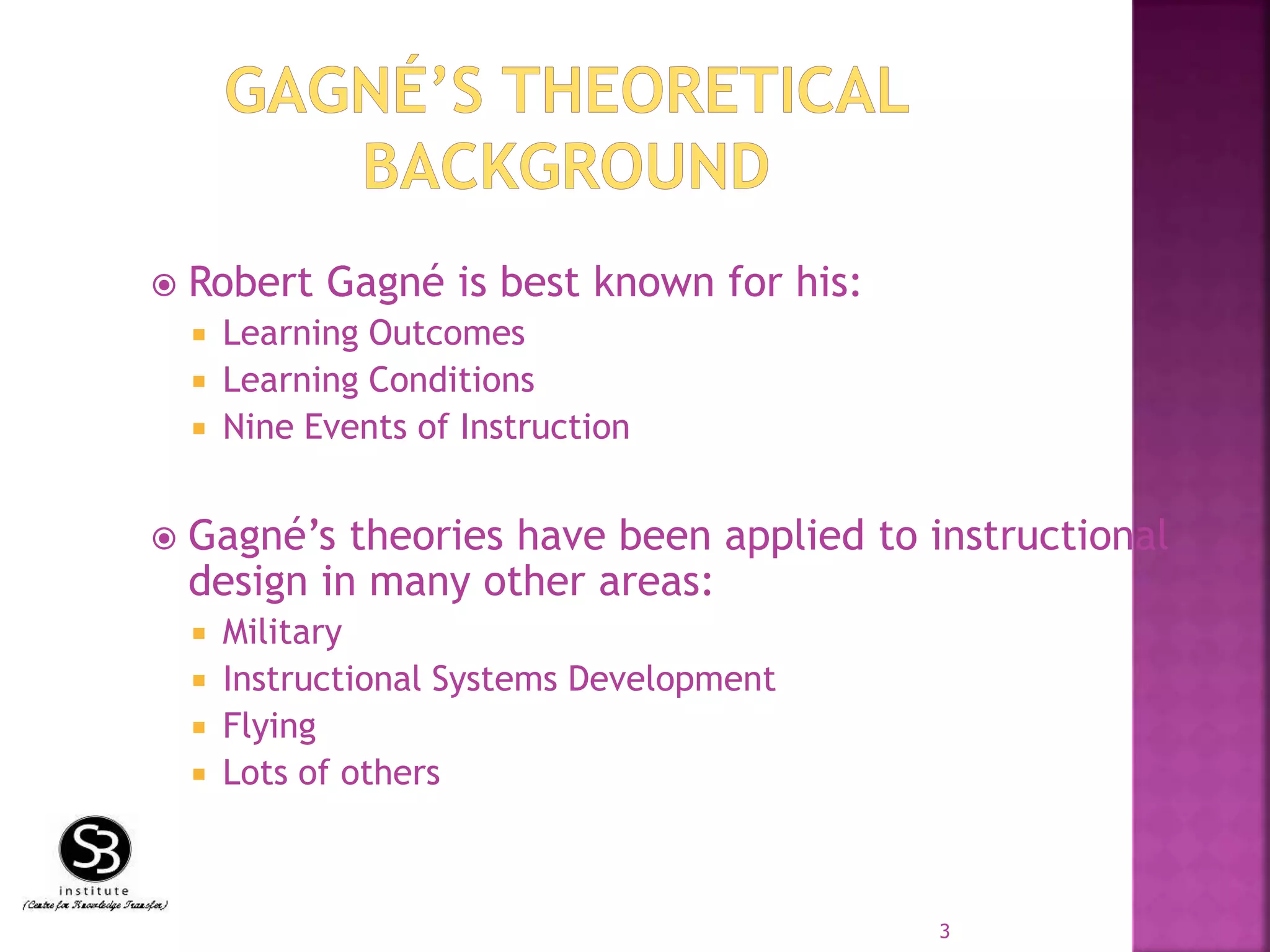 Gagnes levels of learning | PPT