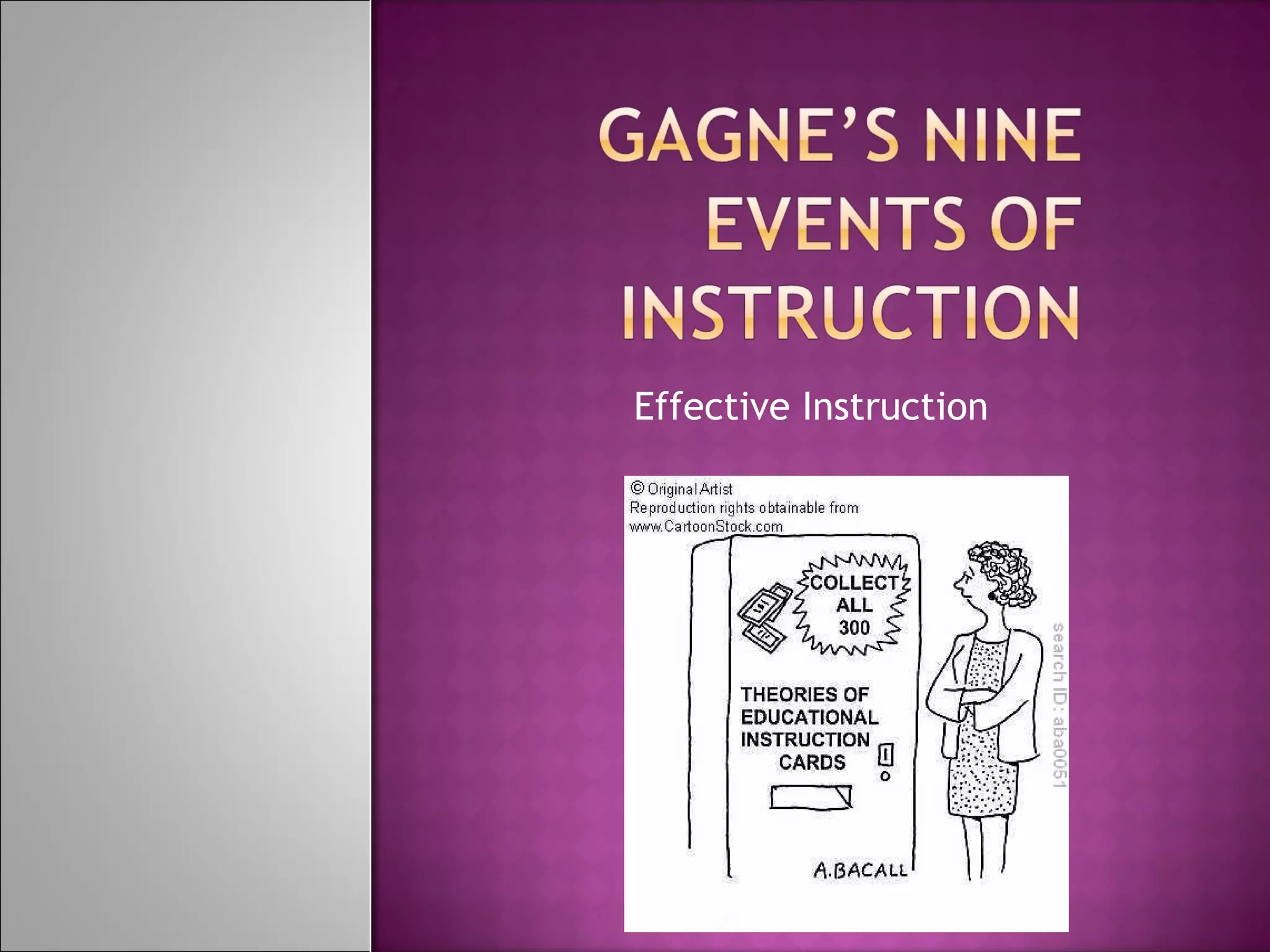 Gagne’s nine events of instruction | PPT