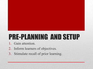 Gagne’s Nine Events of Instruction | PPT