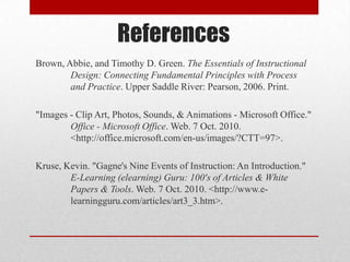 Gagne’s Nine Events of Instruction | PPTX