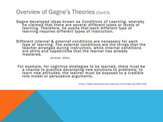 Gagnes nine events_of_instruction | PPT