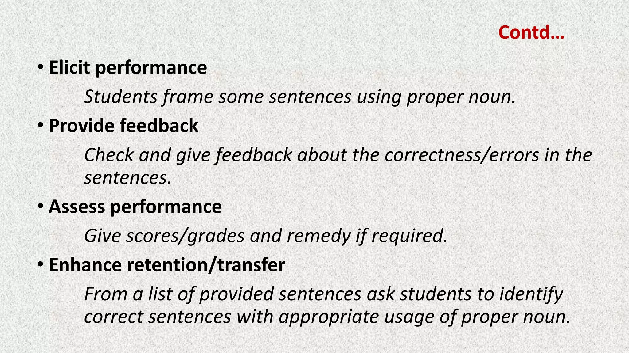 Gagne's Nine Instructional Events- Example | PPTX