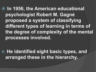 Gagne conditions of learning | PPTX