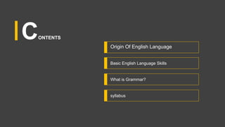 Grammar Course Introduction | PPT