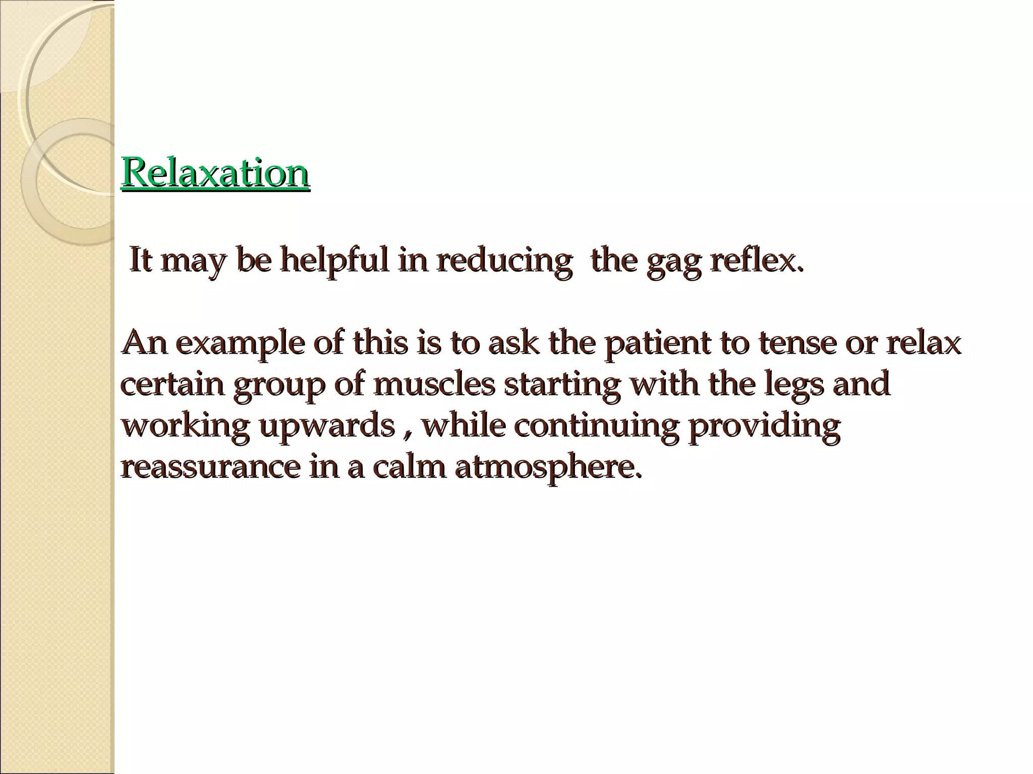 Gag reflex management | PPT