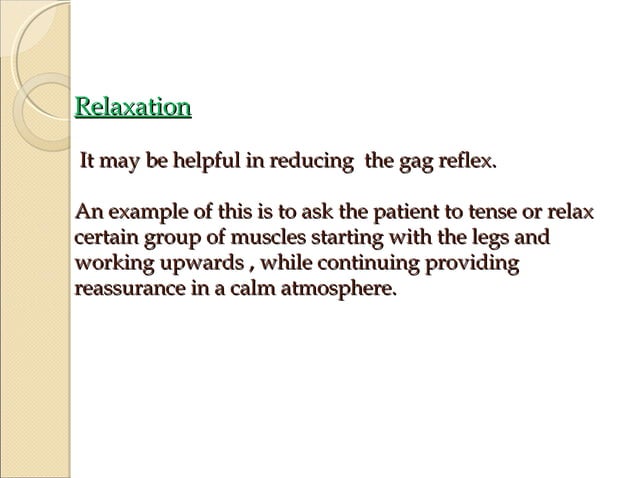 Gag reflex management | PPT | First Aid | Injuries