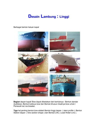 #Gaguk suhardjito desain rencana garis | PDF