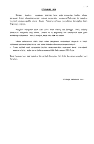 Gaguk suhardjito pengenalan operasional pelayaran najatim edisi 2016 | PDF