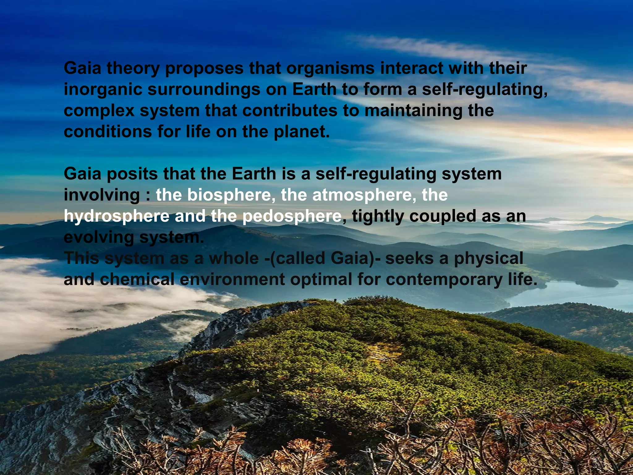 Gaia hypothesis | PPT