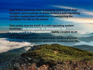 Gaia hypothesis | PPT