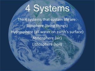 The Gaia Hypothesis & The Earth As A System | PPT