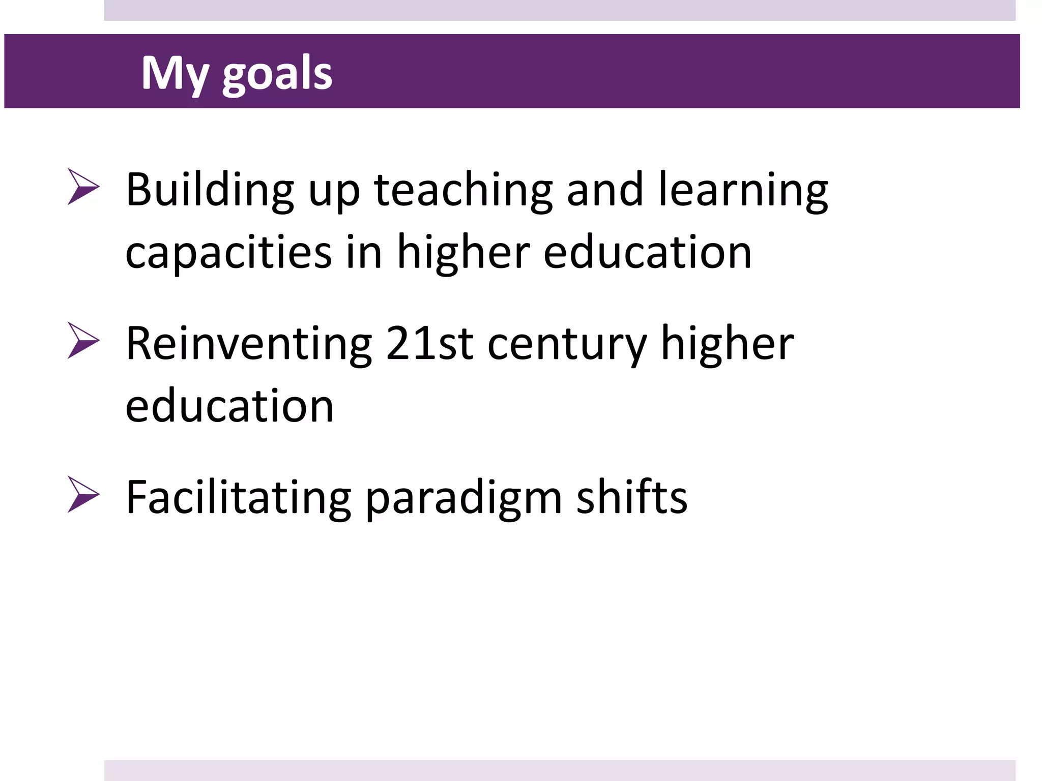 Nicole Rege-Colet - Innovative teaching and learning practices: stepping beyond the boundaries ...