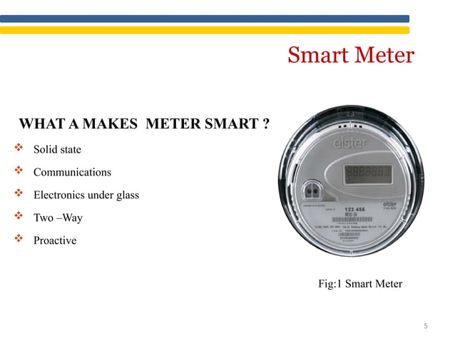 smart meter used in electrical engineering | PPT