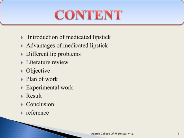 formulation and evaluation of medicated lipstick | PDF
