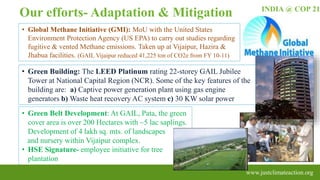 GAIL India Limited at COP 21 | PPT