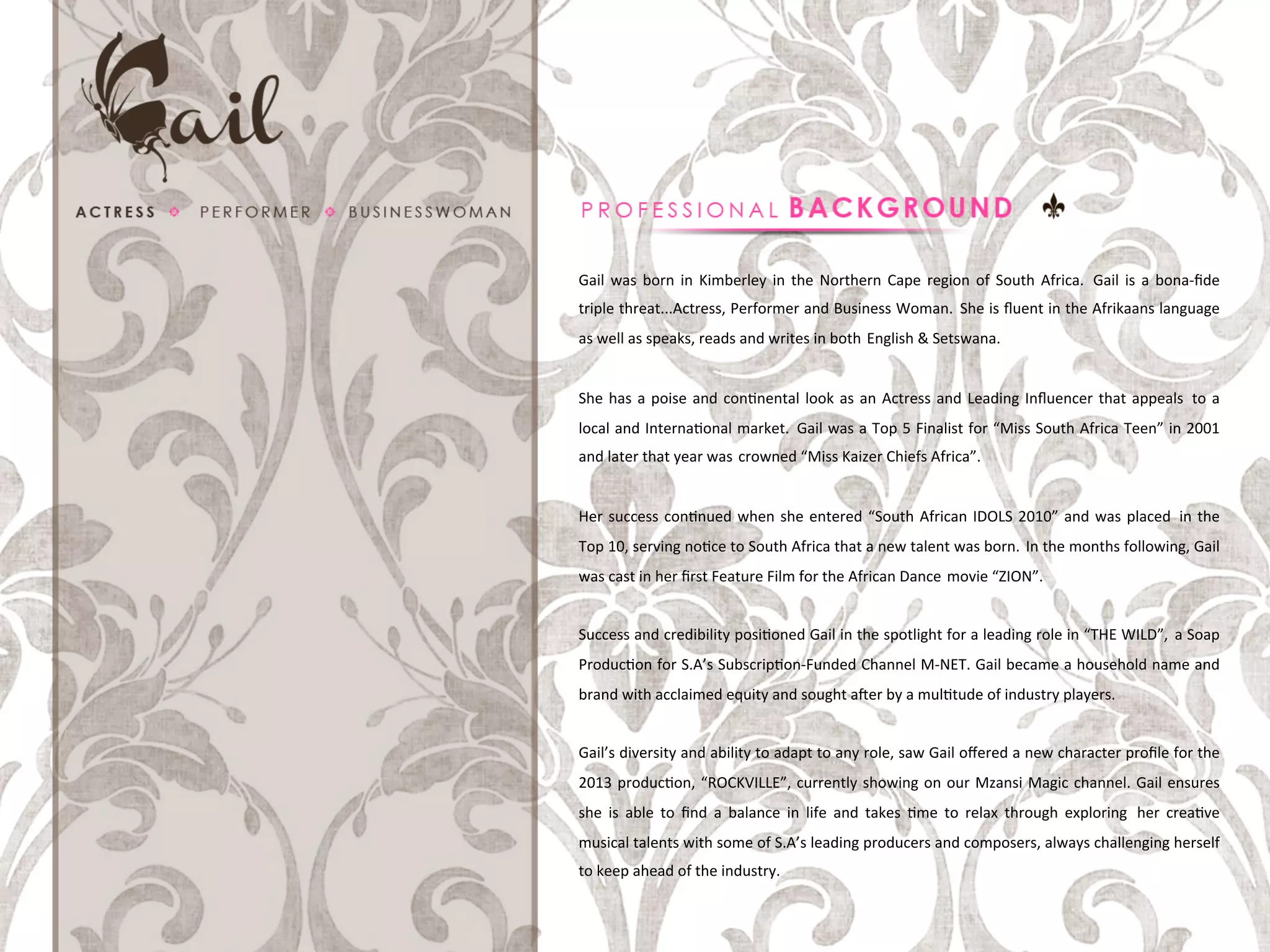 GAIL MABALANE BROCHURE | PDF