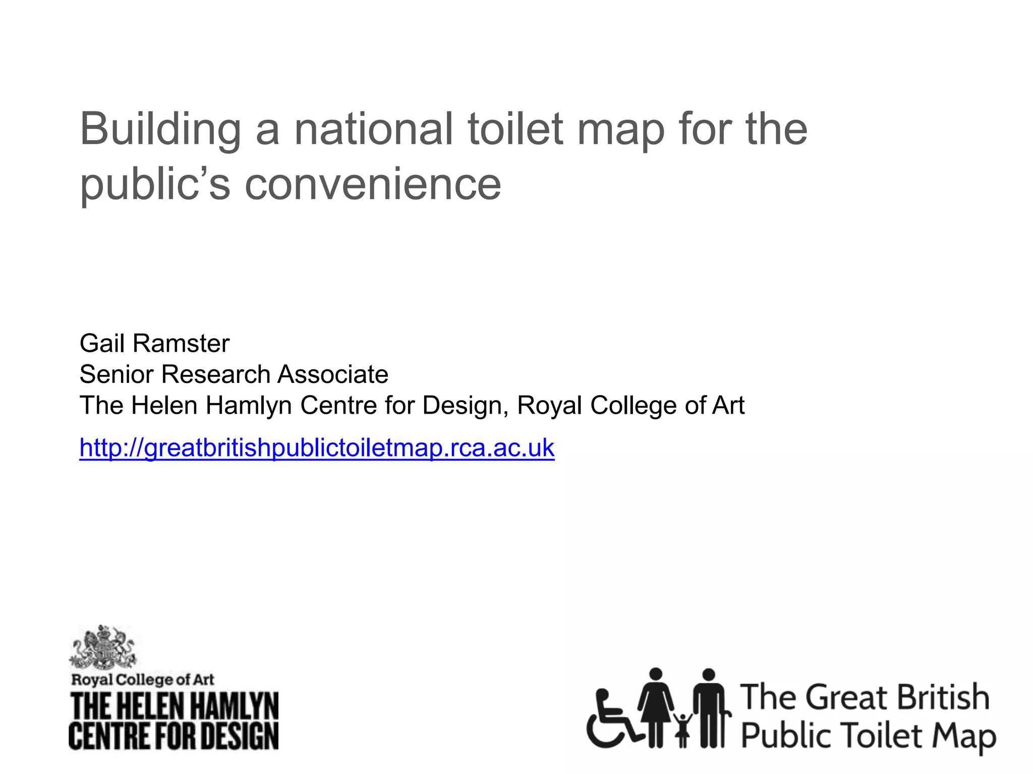 Building a national toilet map for the public’s convenience, by Gail ...