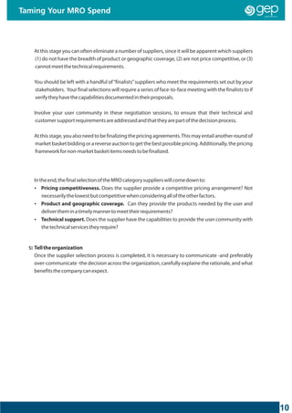 White Paper: Gain control over your complex MRO procurement | PDF | Logistics | Business