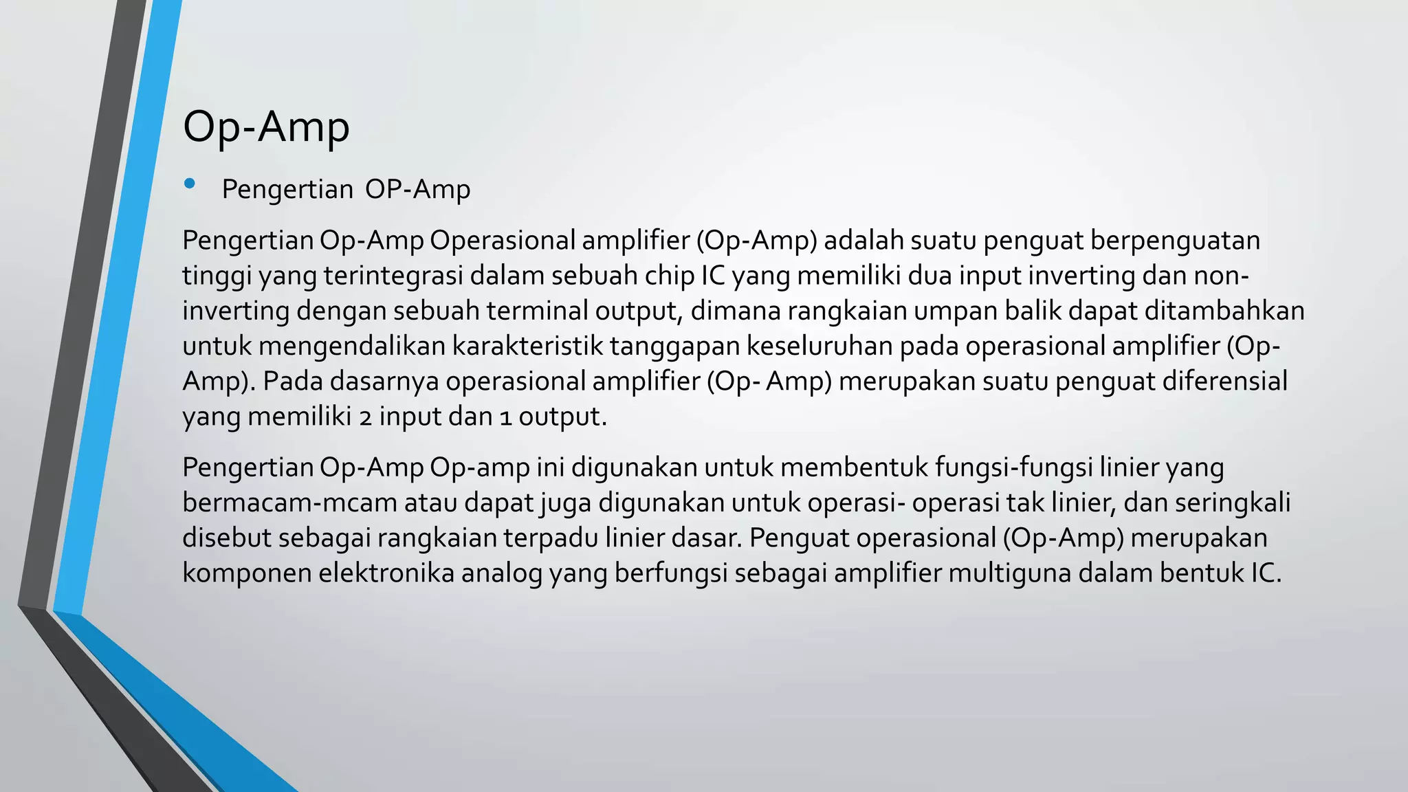 Gain dan op amp | PPTX