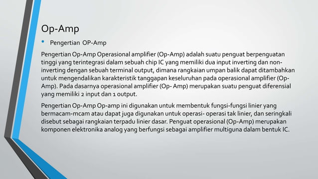 Gain dan op amp | PPTX