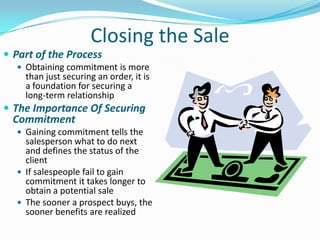 Gaining Commitment & Closing | PPTX