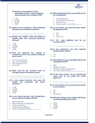 Gaining Insight into EPI Management and Pancreatin Usage and Unmet ...