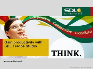 Gain productivity with SDL Trados Studio | PDF