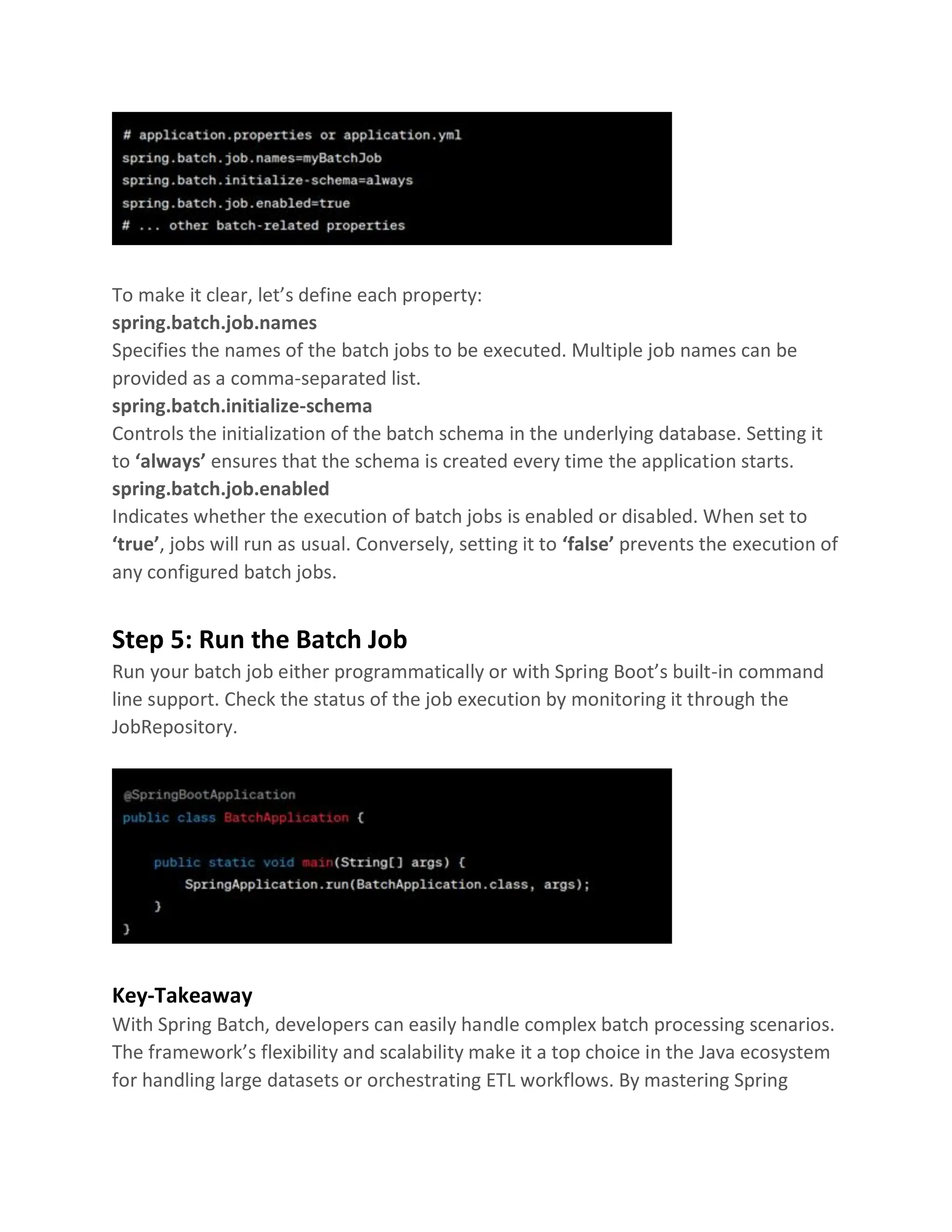 Gain Proficiency in Batch Processing with Spring Batch | PDF