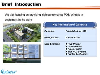Gainscha Company and Products | PPT