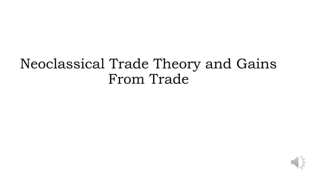 Gains from trade | PPTX