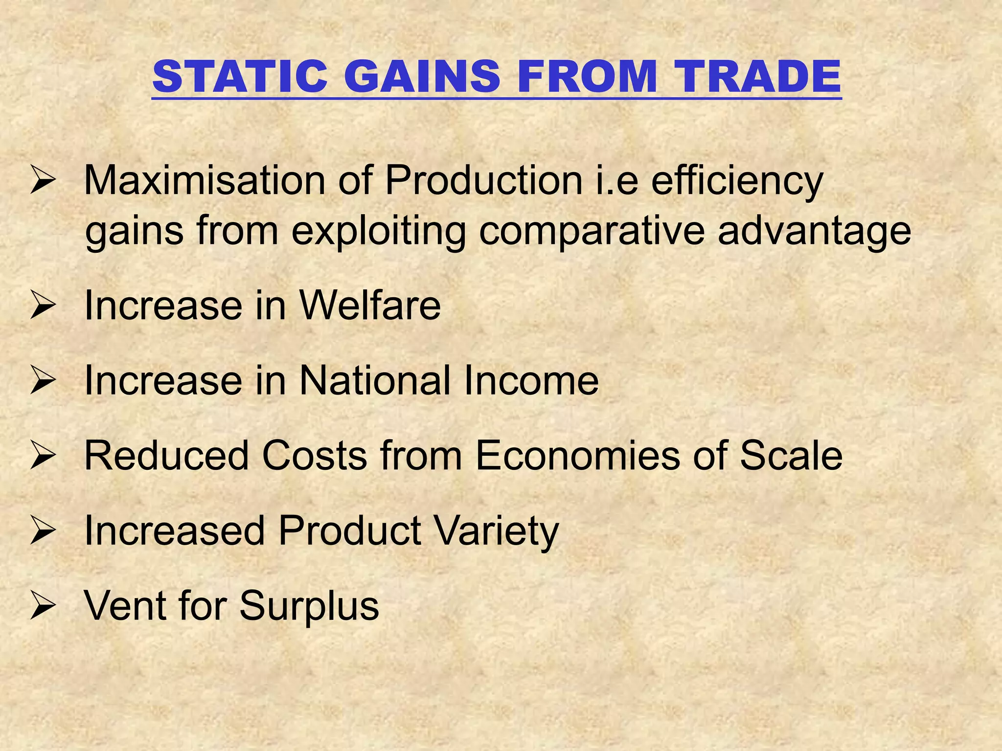 The Gains from International Trade | PPT
