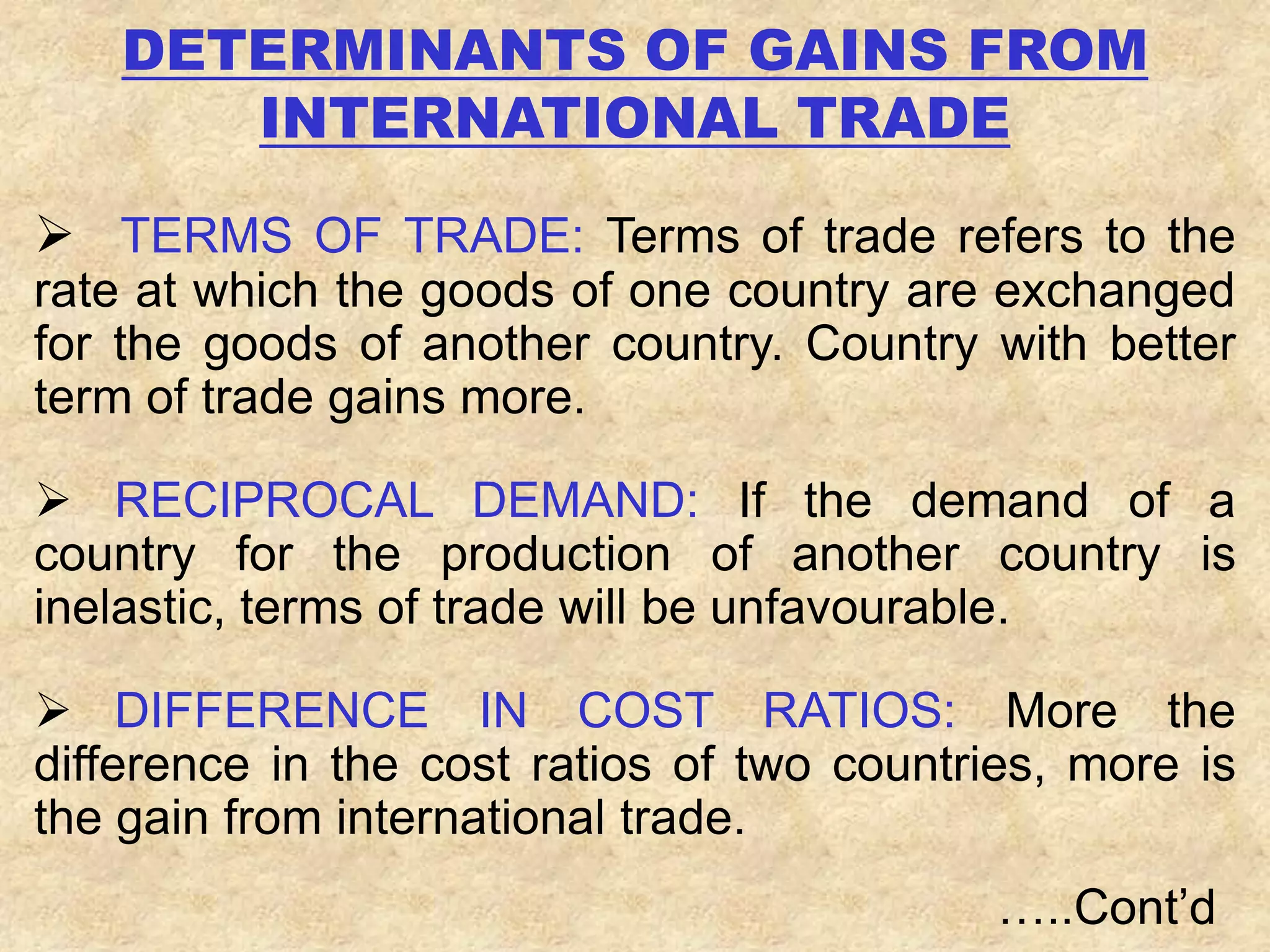 The Gains from International Trade | PPT