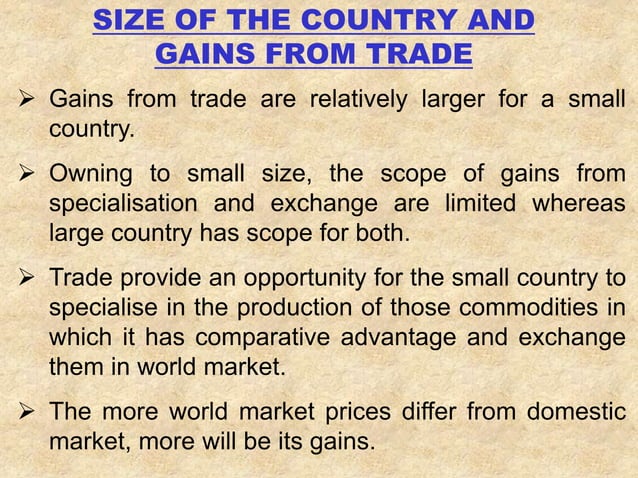 The Gains from International Trade | PPT | Commodities | Economy
