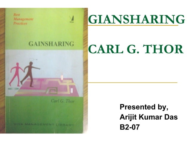 Gainsharing Carl G Thor | PPT