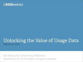 Unlock the Value of Usage Data | PDF