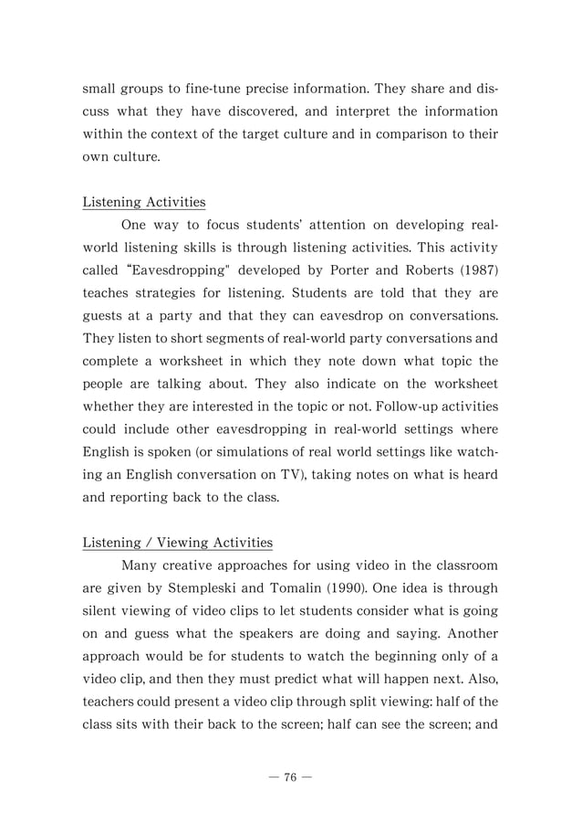 Authentic Task- Based Materials: Bringing the Real World Into the ...