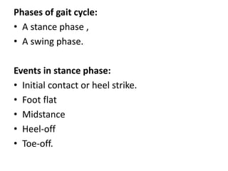 Biomechanics Gait Gait cycle types .pptx
