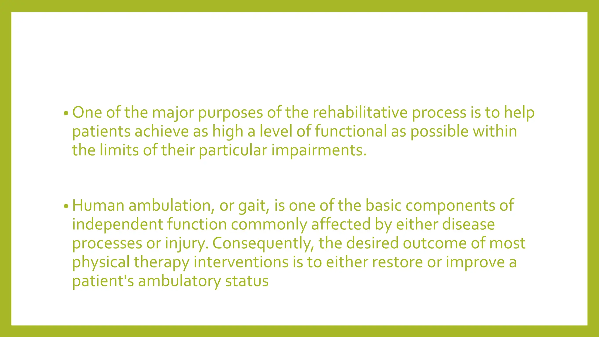 GAIT Analysis Final Powerpoint presentation | PPTX