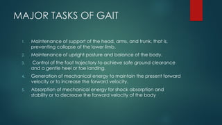 GAIT / GAIT CYCLE / PHASES OF GAIT / BIOMECHANICS | PPTX