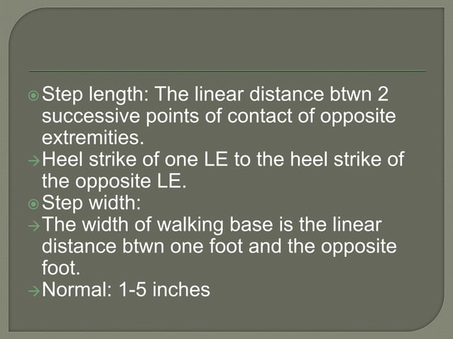 Gait_ Introduction, Analysis & Re-education Principles | PPTX