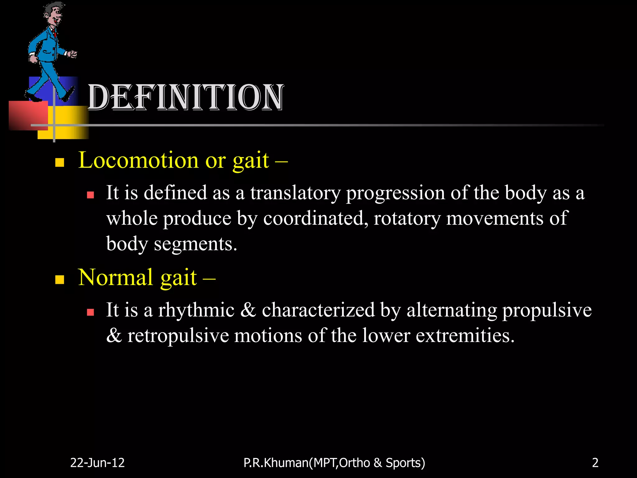 Gait normal & abnormal | PPTX