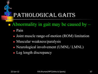 Gait normal & abnormal | PPTX