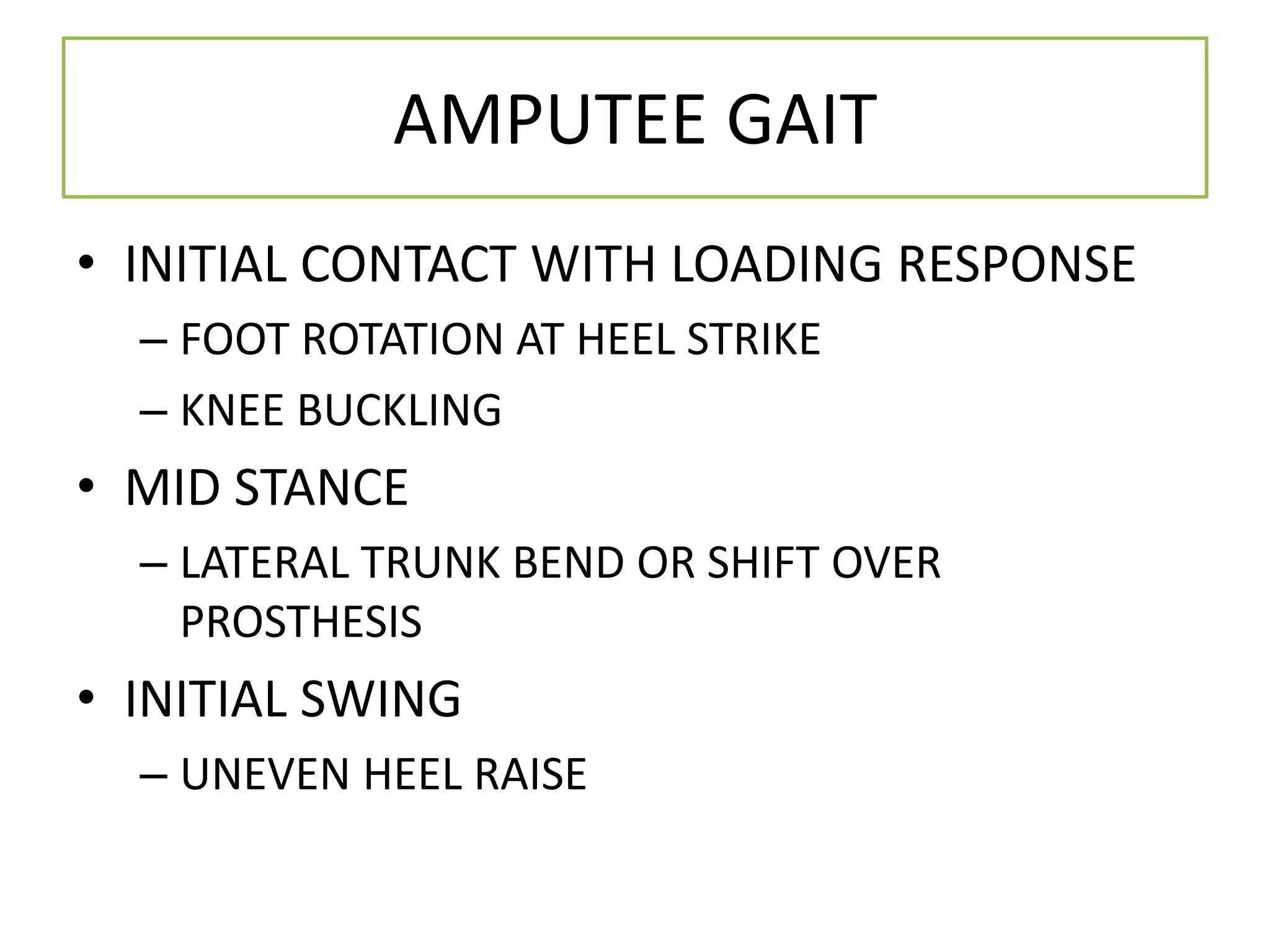 Gait parameters , determinants and assessment (2) | PPTX