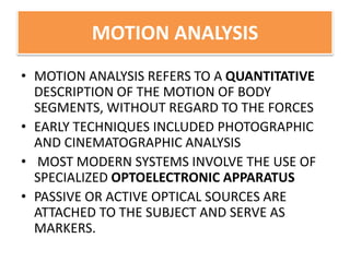Gait parameters , determinants and assessment (2) | PPTX