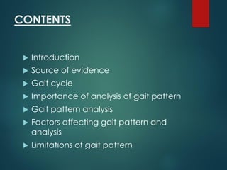 GAIT PATTERN AND THE NALYSIS OF IT AND IMPORTANCE IN FORENSICS | PDF