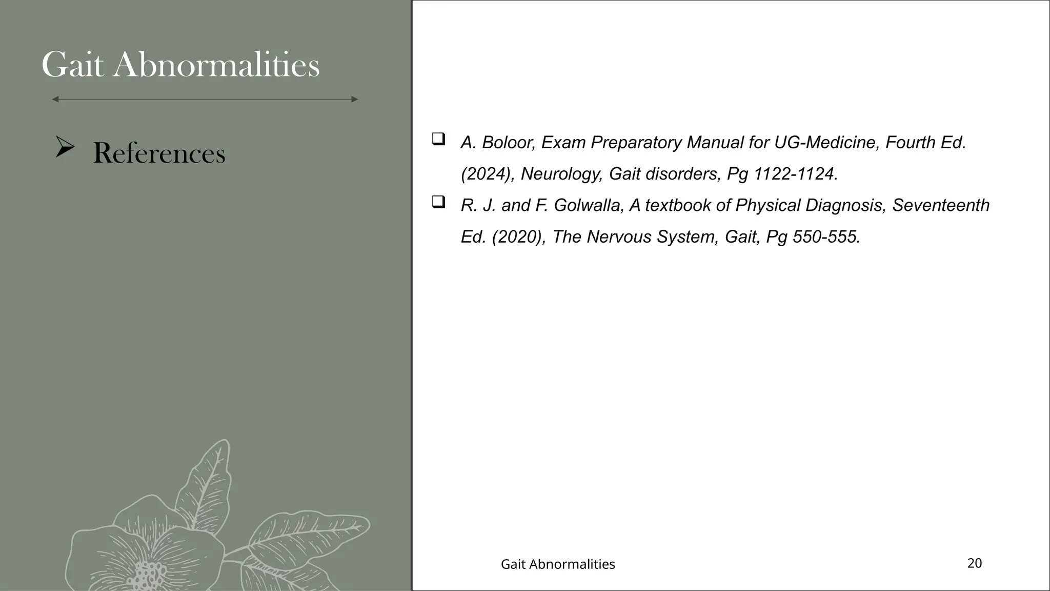 Different types of Gait Abnormalities ppt | PPTX