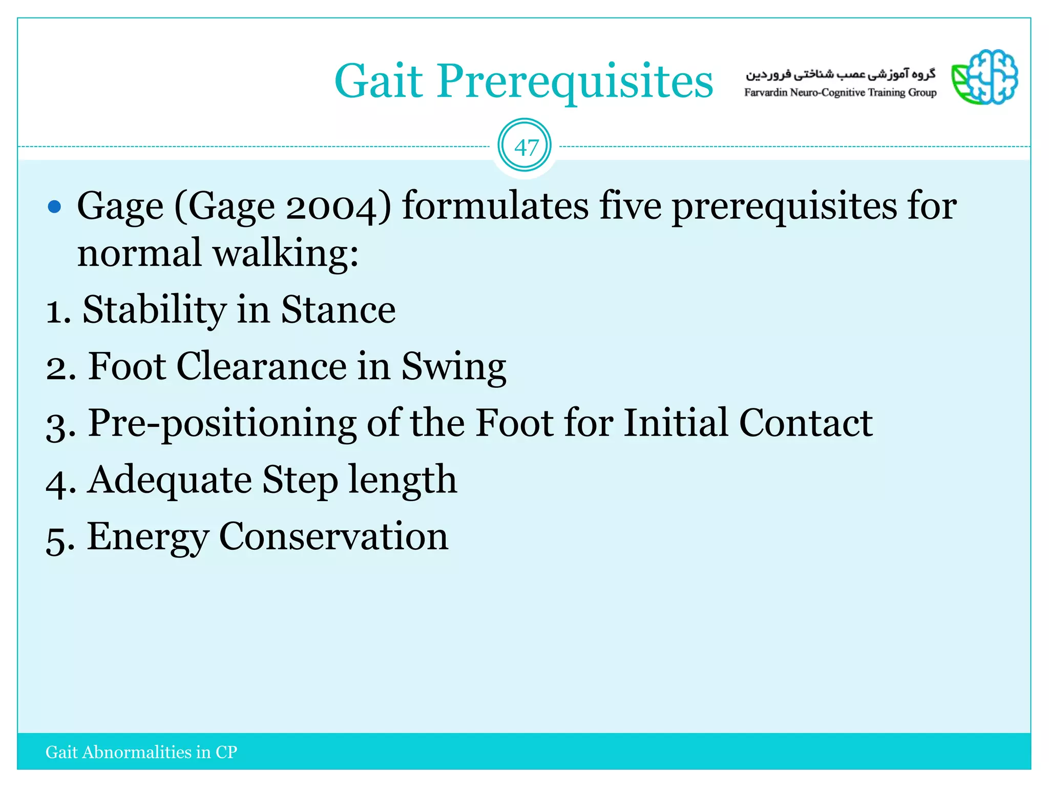 Gait abnormalities in children with cp final | PPSX