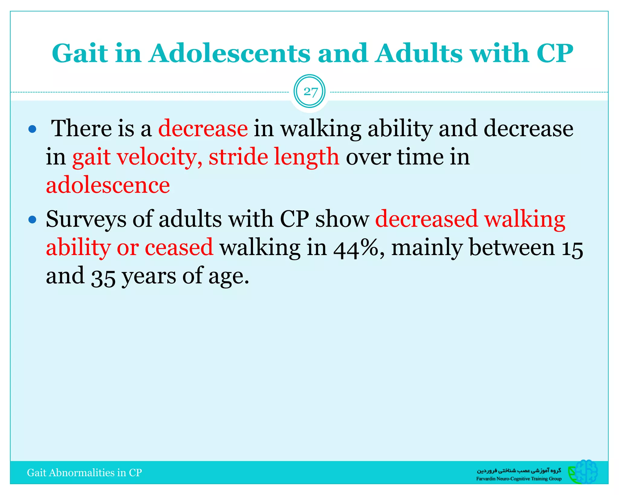 Gait abnormalities in children with cp final | PDF